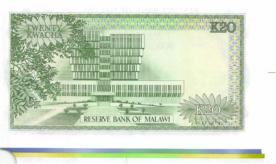 Malawi 20 Kwacha ND. 1983 P 17p Archival Note Uncirculated Banknote | eBay