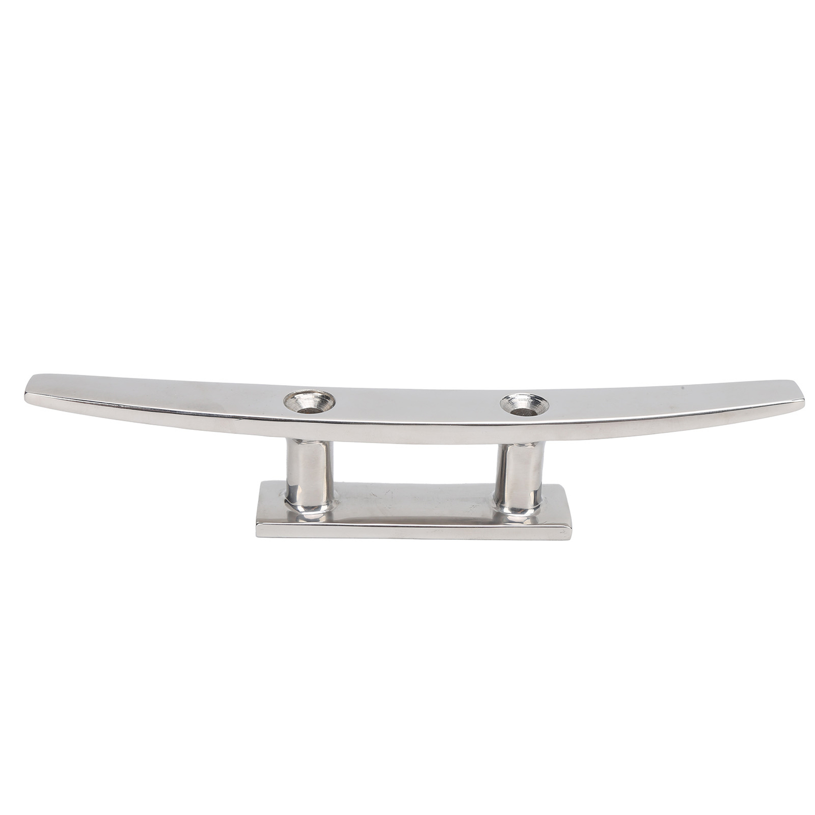 10in Low Flat Dock Cleat 2 Hole Deck Rope Holder Tie Down 316 Stainless ...