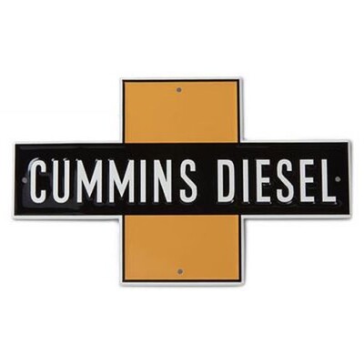 Cummins Diesel Engines Iron Cross Metal Tin Tacker Garage. Man Cave ...