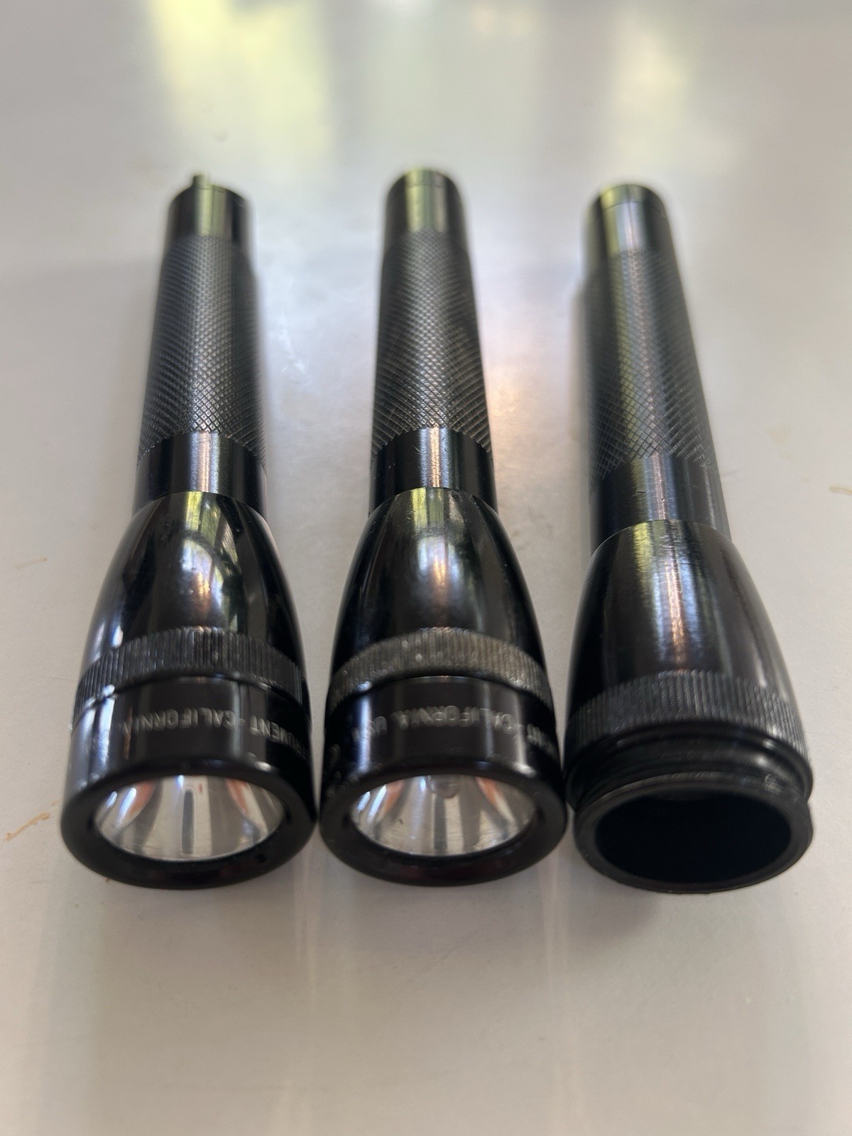 6 Inch Mini Mag-Lite Mag Instrument Flashlights Lot of 3 For Parts ...