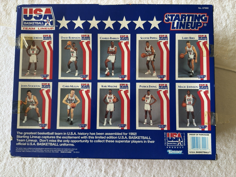 1992 Vintage Dream Team Starting Lineup USA Basketball Olympic Figure ...