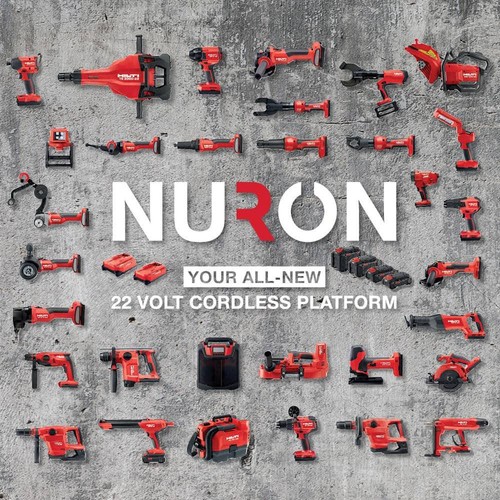 Hilti 22-Volt NURON AG 6D ATC Lithium-Ion 5 in. Cordless Brushless ...