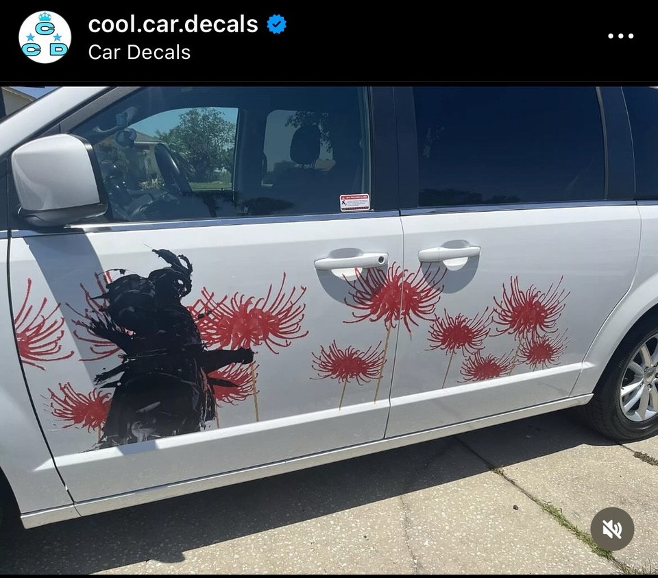 Custom Samurai Livery Racing Side Wrap; JDM Inspired Samurai Custom ...