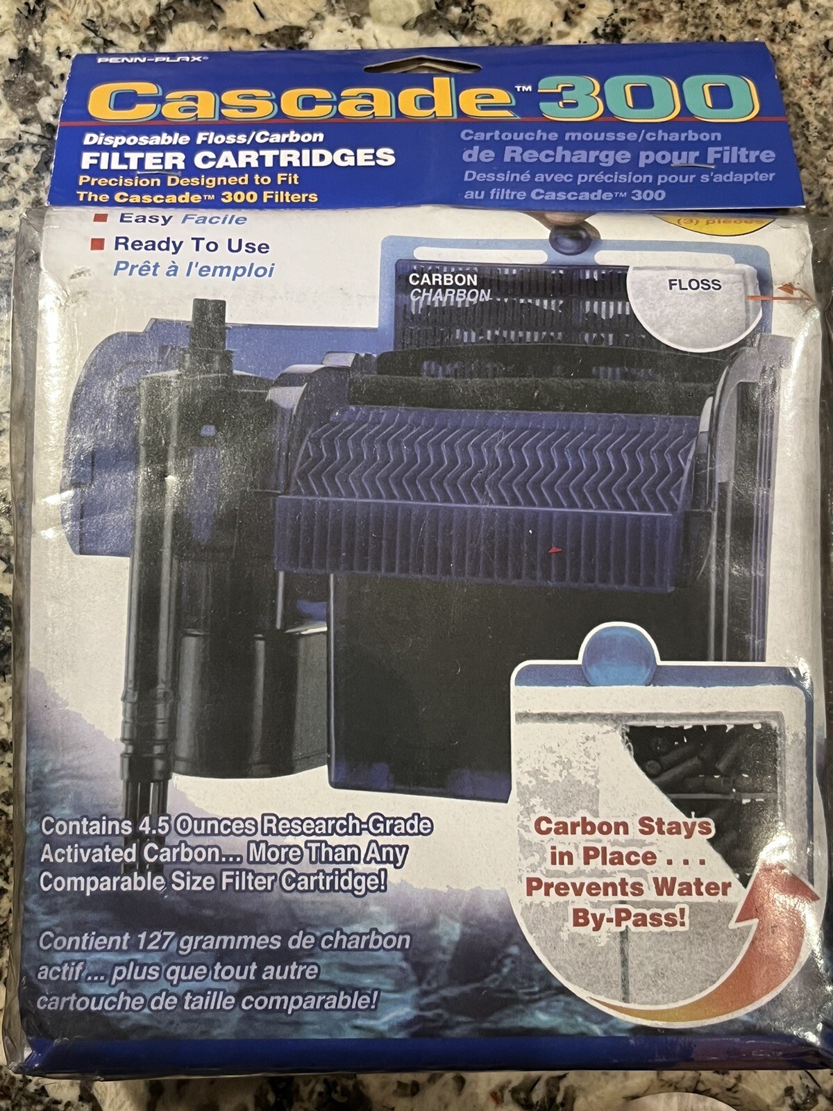 Penn-Plax Cascade 300 Aquarium Filter Cartridges (3 In Unopened Pack ...