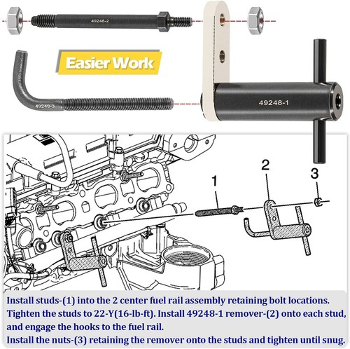 6706 Fuel Injector Rail Assembly Remover Tool EN-49248 For Chevy GMC ...