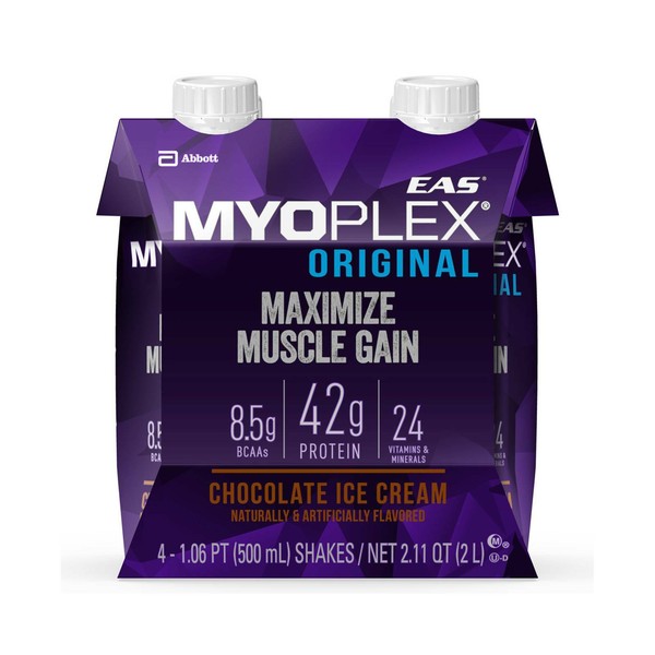 EAS Myoplex Original Shake 42 Grams of Protein Chocolate Fudge 16 Oz 4 ...