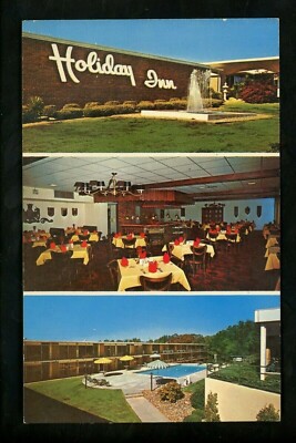 Holiday Inn Motel Hotel Postcard Georgia GA Perry restaurant inter ...
