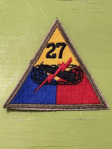US Army Armored Tank Battalion Division Triangle Patch 27th | eBay