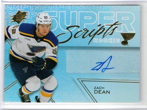 2024-25 Upper Deck SPx Super Scripts Zach Dean Auto #SSR-ZD Saint-Louis ...