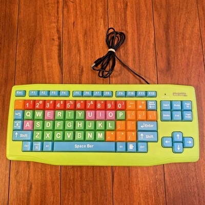 Plugable Kids Keyboard Extra Large Keys Back To School Crayola Colorful ...