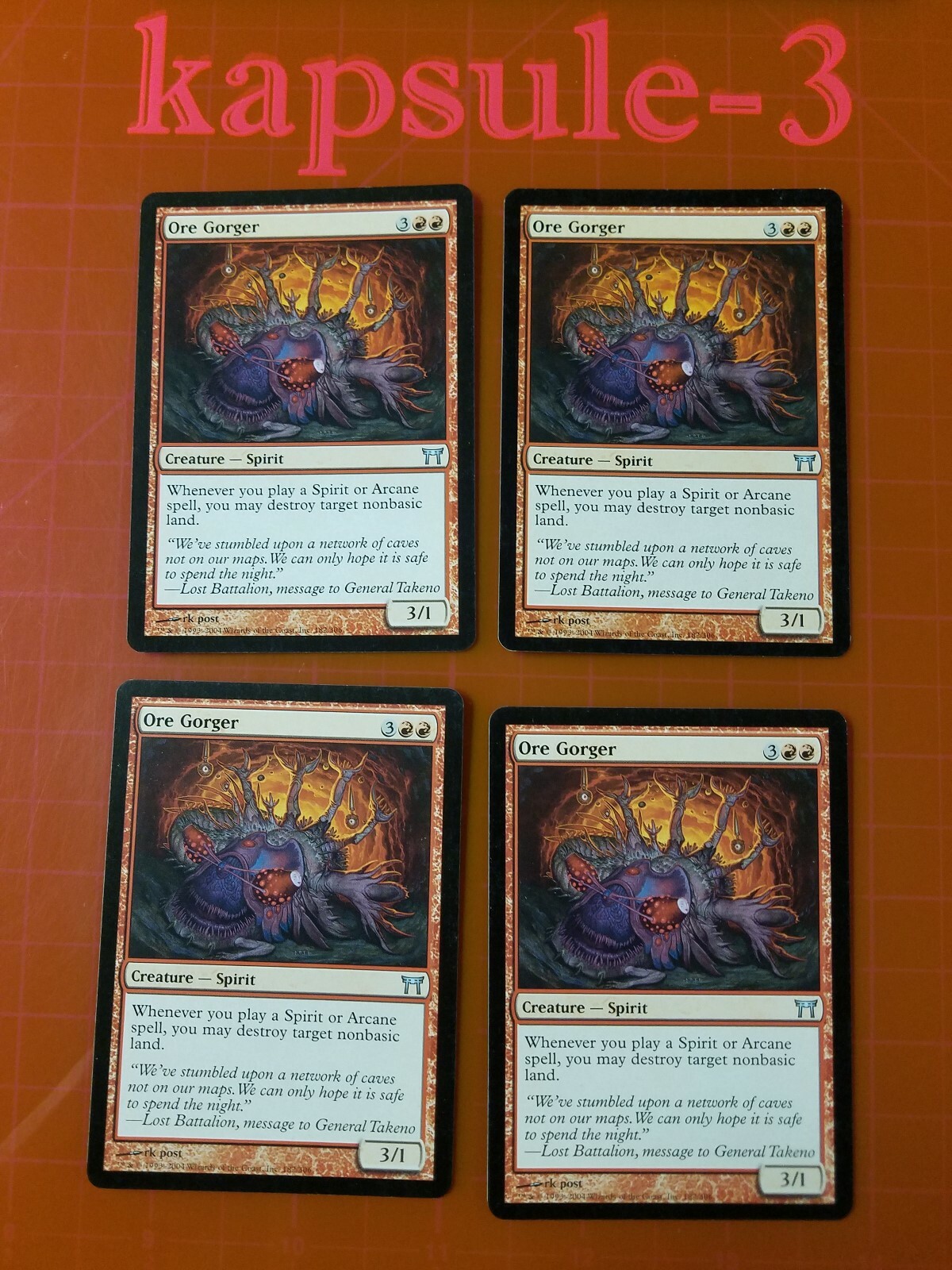 4x Ore Gorger | Champions of Kamigawa | MTG Magic The Gathering Cards ...