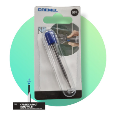 Dremel 569 1.6mm Grout Removal Bit Pack of 1 - 2615056932 9789733341437 ...
