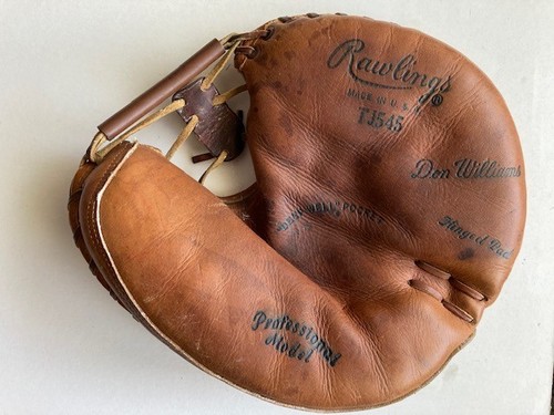 Vintage, rare Don Williams baseball catcher's mitt / glove (Rawlings ...