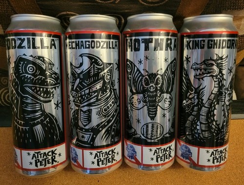 PBR GODZILLA CAN SET GHIDORAH MOTHRA MECHAGODZILLA EMPTY 25 oz Cans | eBay