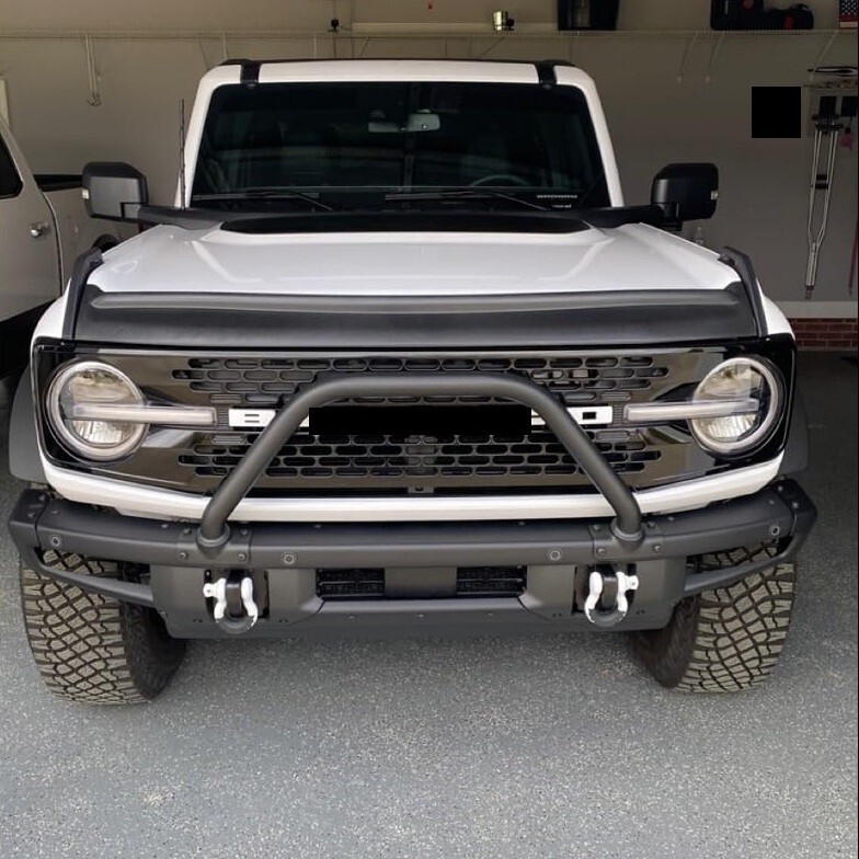 Black Hood Deflector for Ford Bronco 2021-2025 Hood Guard Shield Bug ...