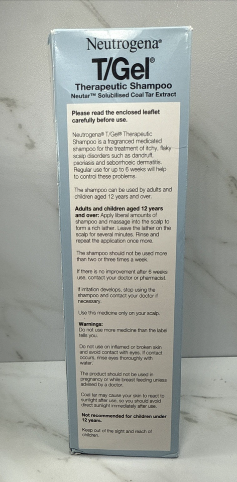 Neutrogena Coal Tar Therapeutic 8.5 Fl Oz Anti-Dandruff Shampoo | eBay