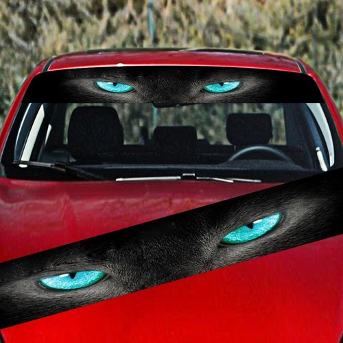 Car Decals 3D Blue Eye Shadow Graphics Vinyl Sticker Waterproof For ...