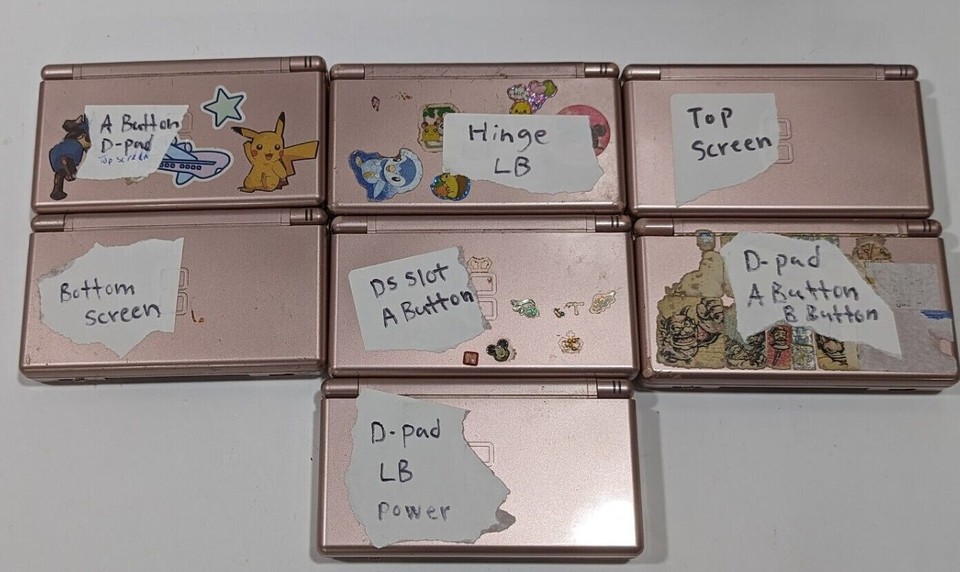 BROKEN Nintendo Ds Lite All Marked with issues Choose your Color REGION ...