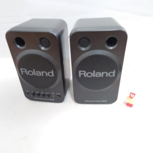 Roland MA-8 Micro Monitor Stereo Speakers Pair Tested Working Free ...