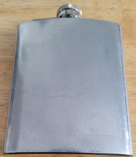 7oz. Textured Stainless Steel Hip Flask (Can be Engraved) | eBay