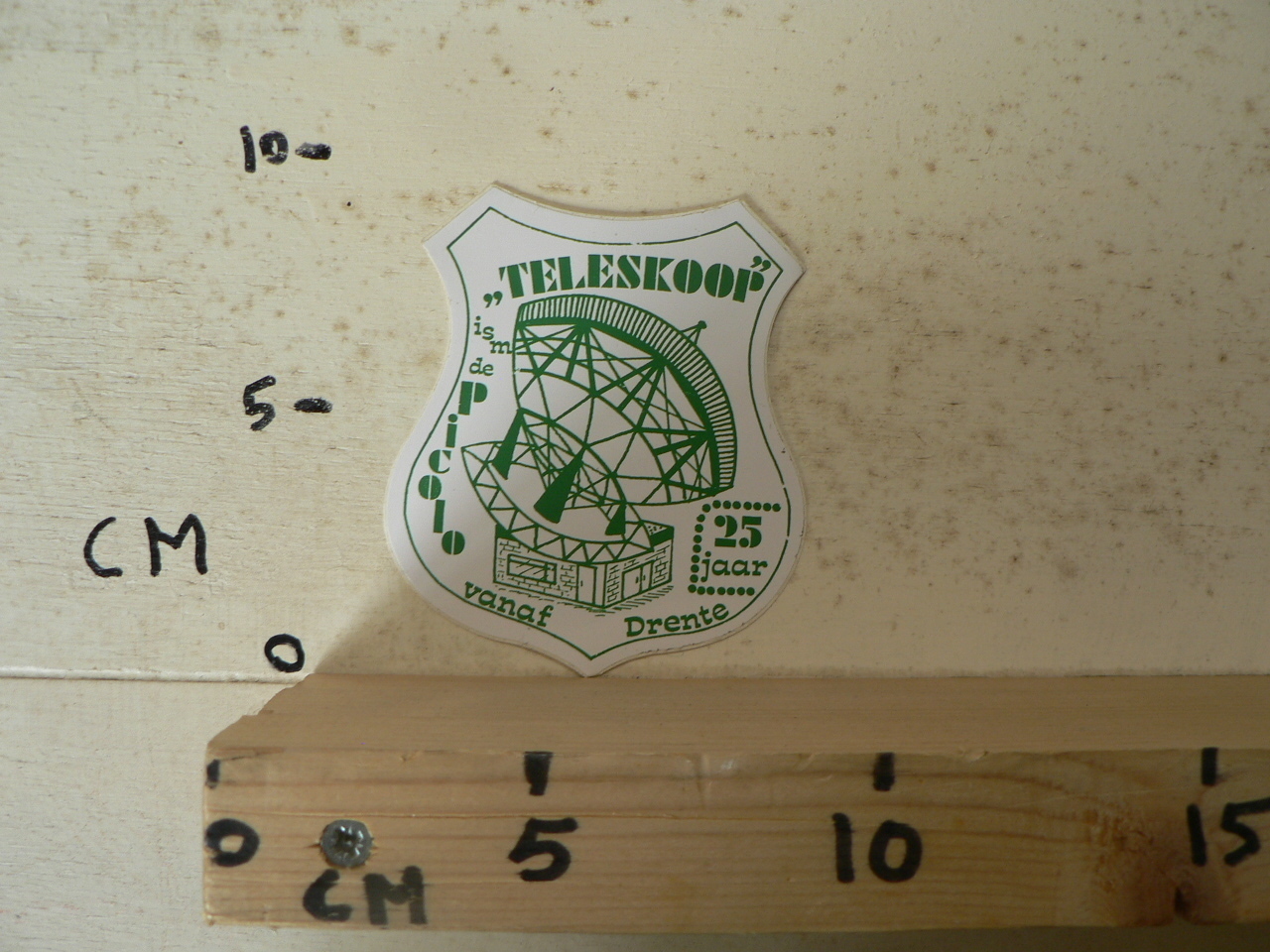 STICKER,DECAL TELESKOOP DE PICOLO 25 JAAR VANAF DRENTHE PIRATEN ZENDER ...