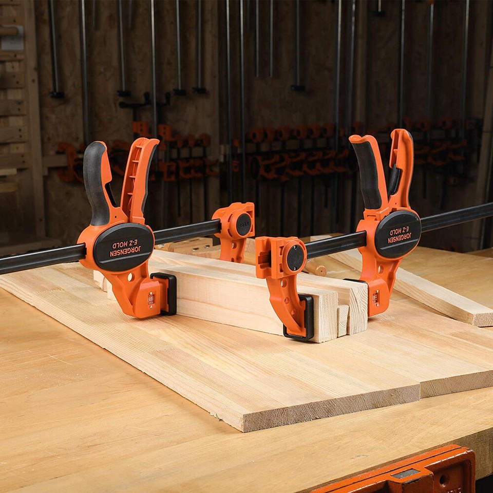 4-Pack 12-in Medium Duty One-Hand Bar Clamp Set E-Z Clamp/Spreader ...