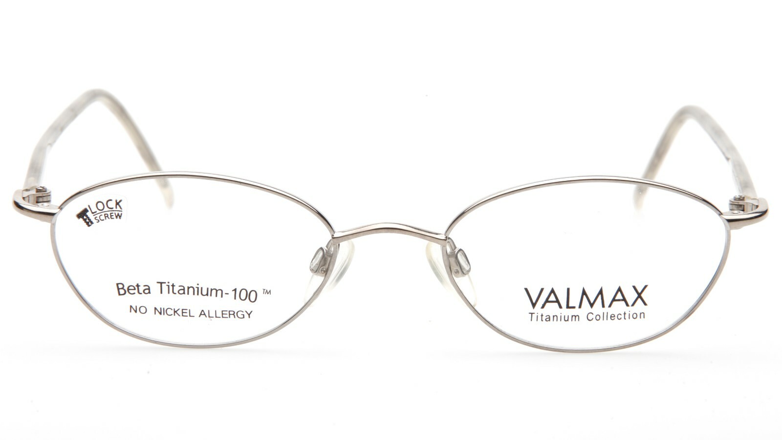 NEW VALMAX VM6565 024 SILVER EYEGLASSES GLASSES TITANIUM FRAME 50-19 ...