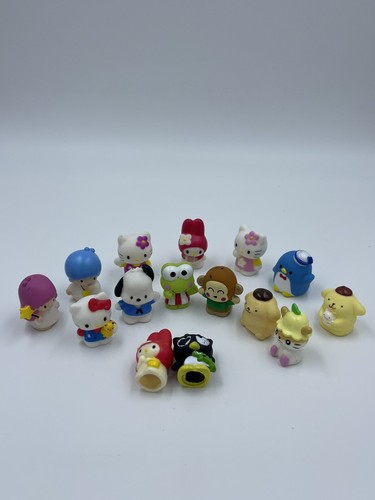 1998 Sanrio Hello Kitty Finger Puppet Lot 15 Keroppi Tuxedo Sam ...