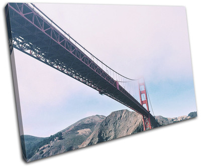Golden Gate Bridge San Francisco City SINGLE TOILE murale ART Photo ...