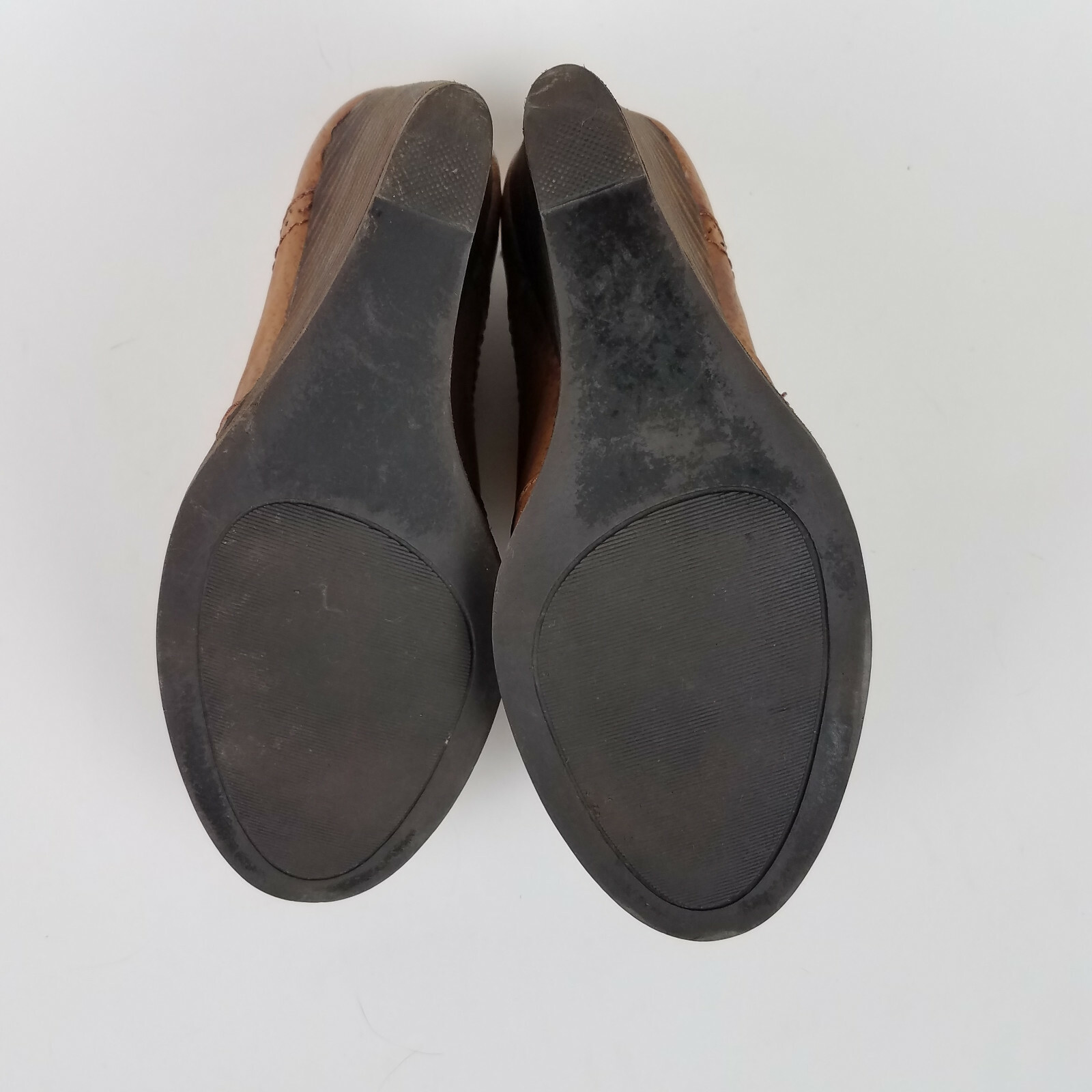 Steve Madden Kalin Cognac Brown Leather Laceless Brog… - Gem