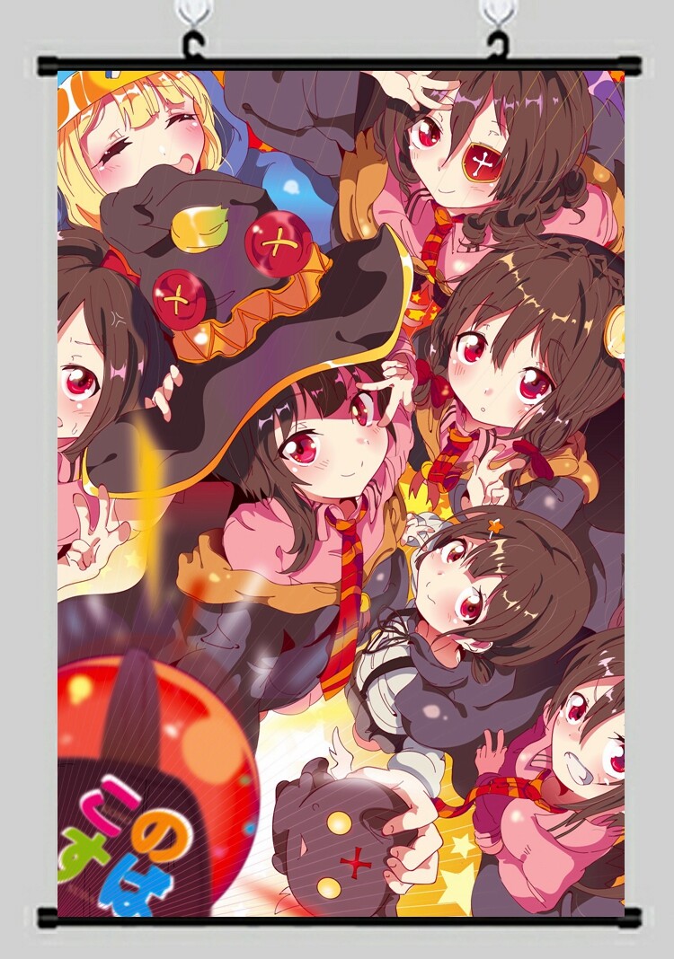 60x90CM Megumin Konosuba Anime Poster Wall Scroll Painting Home Decor ...
