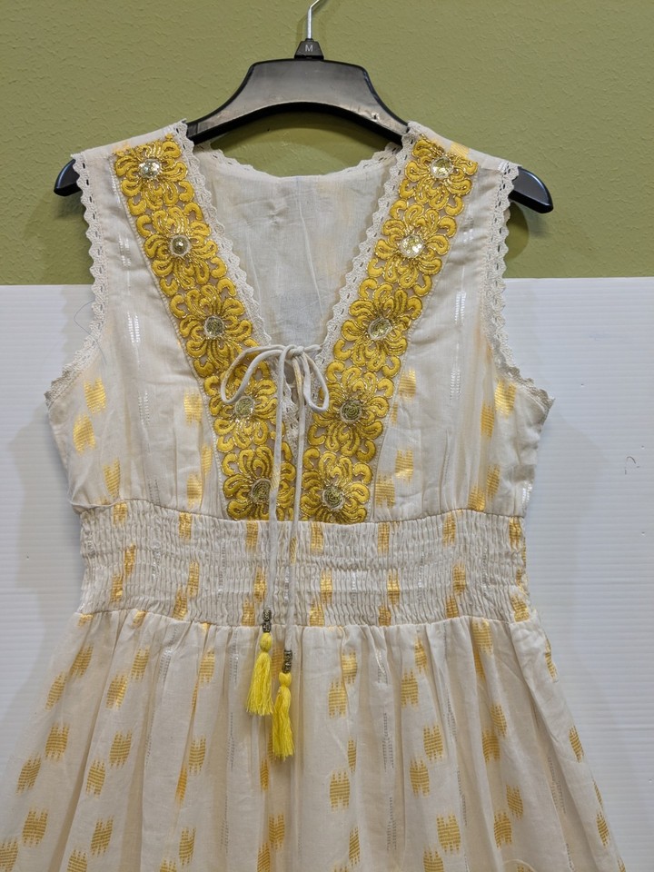 NWT Me 2 Magic Anthropologie Size 1X Embroidery Sleeveless Long Dress ...