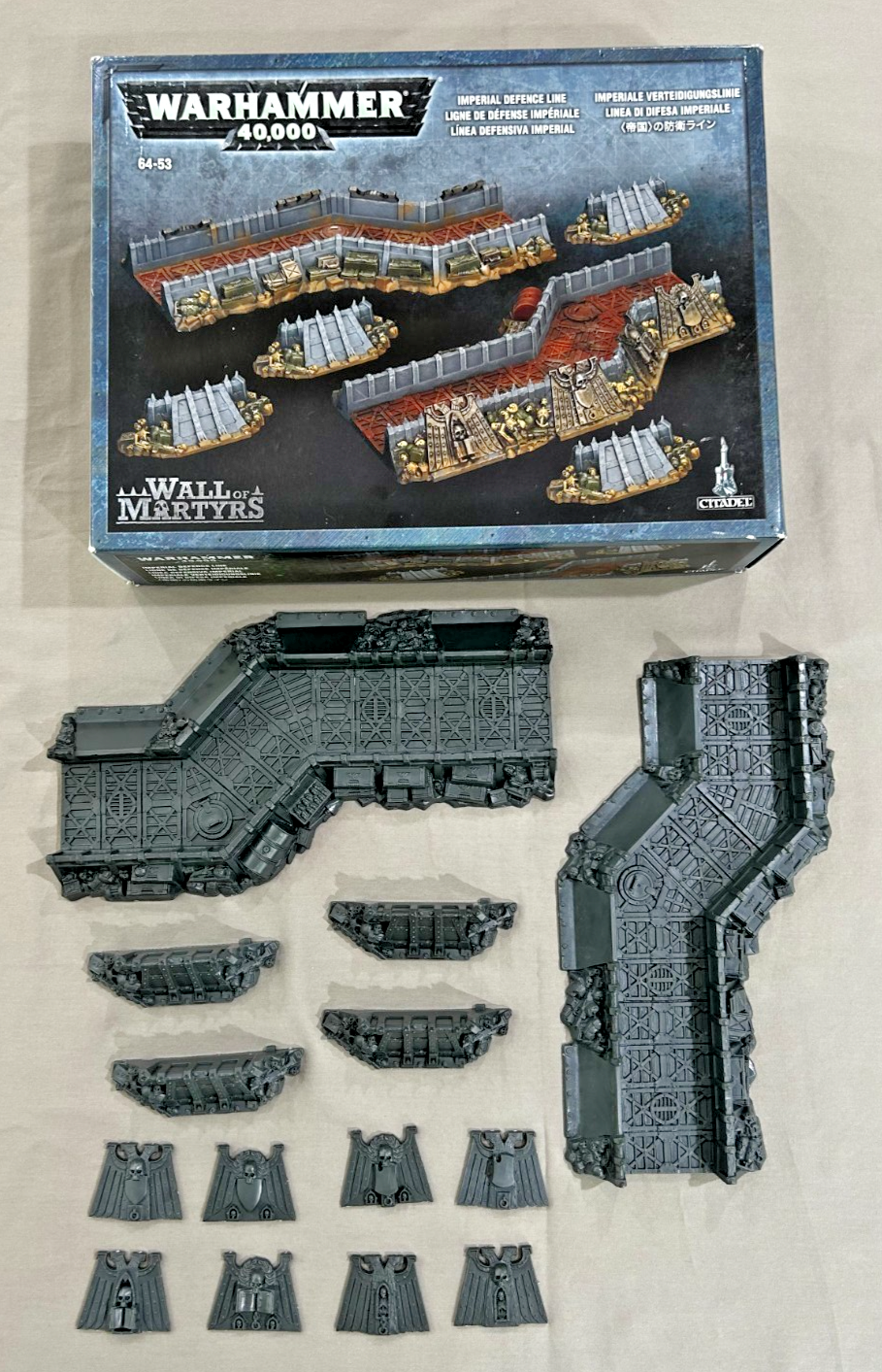 Warhammer 40k Wall of Martyrs Imperial Defense Line Terrain Set Games ...