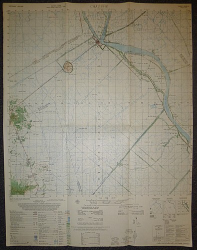 6030 iii - Chau Doc MACV-SOG Base - 1970 Map - Ho Chi Minh Trail ...