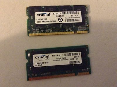 Alienware M9750 Ram 2GB (1GB x 2) Crucial | eBay