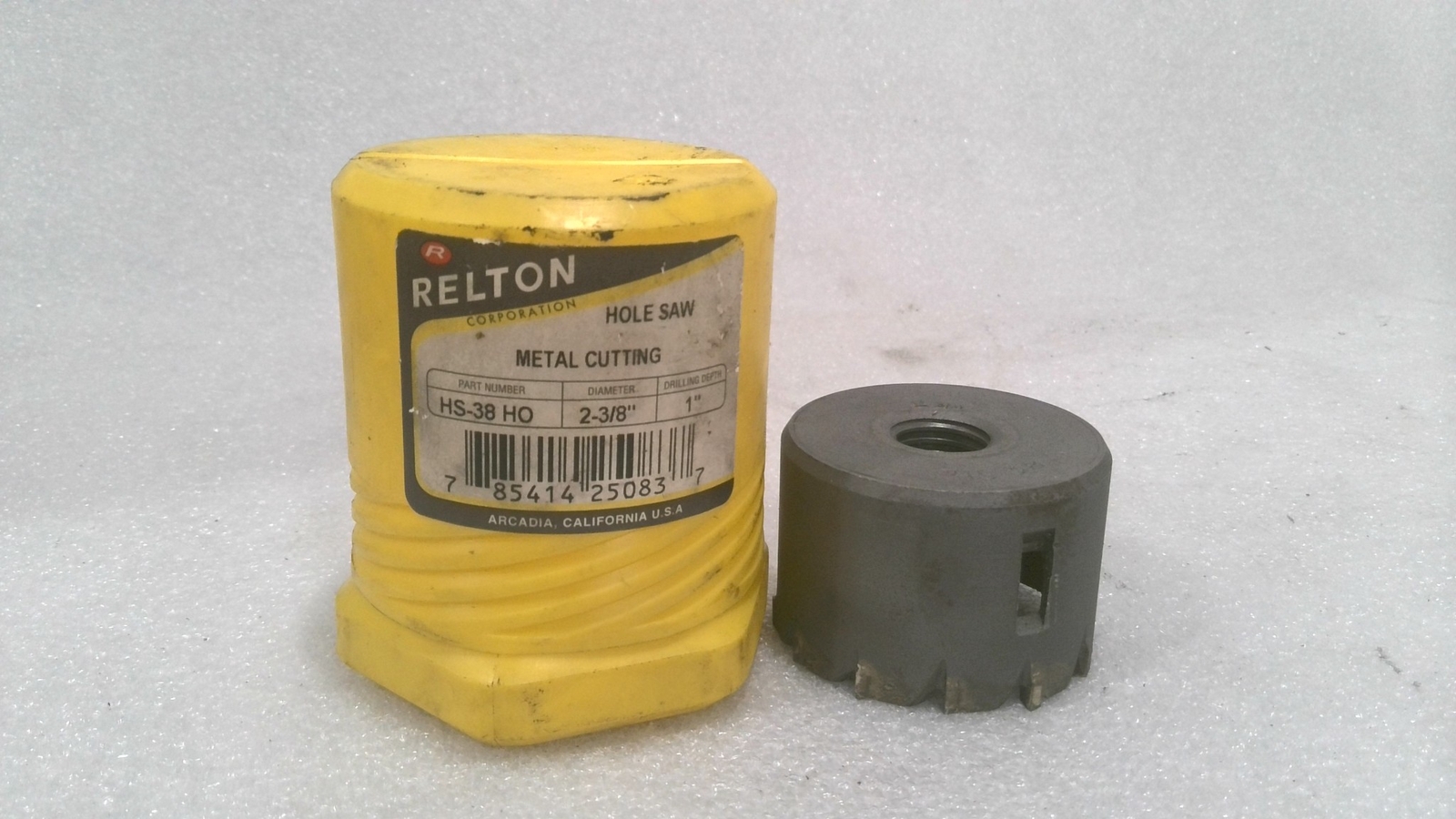 RELTON HS-38 HO METAL CUTTING HOLE SAW, 2-3/8" DIAMETER, 1" DEPTH | eBay