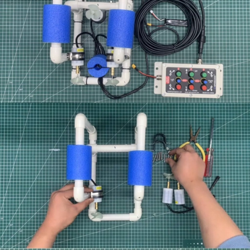 DIY Underwater ROV Robot with Control For Viewing Underwater ...