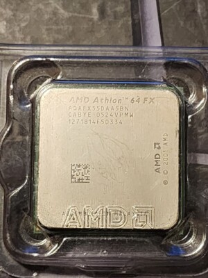 AMD Athlon 64FX FX55 ADAFX55DAA5BN CABYE D524VPMW 1271814F50334 SOCKET ...