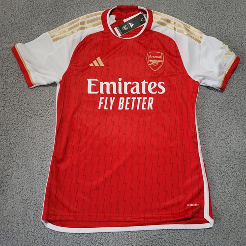 adidas Men's Large ARSENAL 23/24 HOME JERSEY Better Scarlet / White ...
