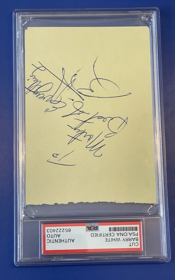 Barry White Authentic Autographed PSA/DNA Certified Slab | eBay