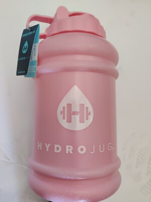 New HydroJug Classic Water Bottle Light Pink-Features Handle Half ...