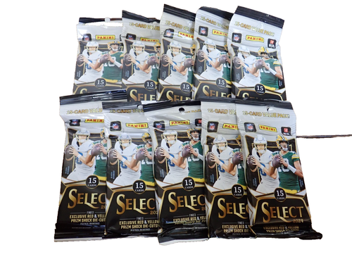 (10) 2024 Panini Select NFL Football 15 Card Value Hanger Packs * FREE ...