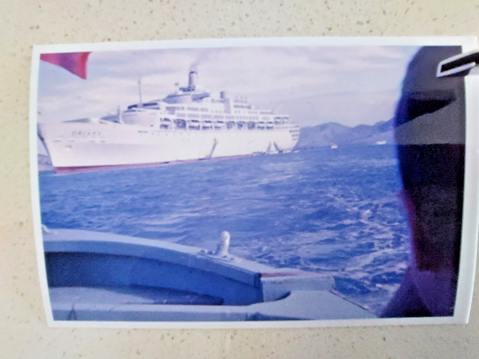 1970 original P&O SS Oriana dinner menu & cruise log DATED & signed by ...