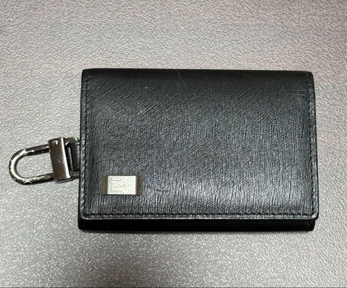 dunhill black leather key case | eBay
