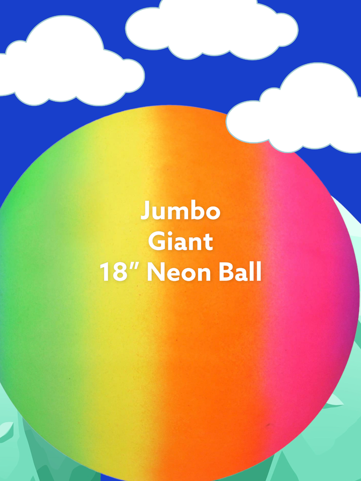 Mega Ball Giant Inflatable 45cm/18” 6 Colours Great Fun Outdoor Jumbo ...