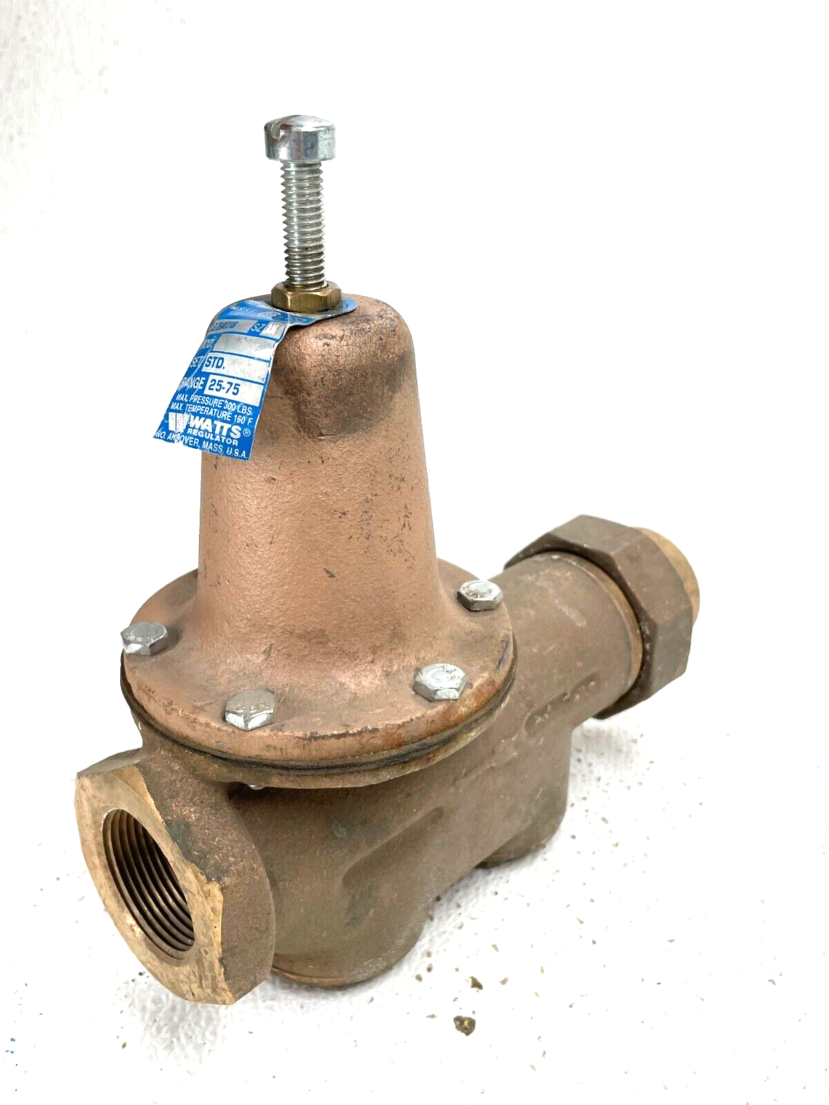 WATTS Model 25AUB Water Pressure Reducing Valve 1-1/4" NPT / Range 25 ...