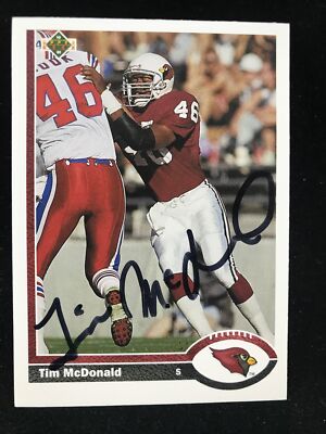 Tim McDonald-USC - Arizona Cardinals Autographed Card | eBay