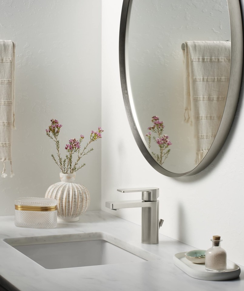 Kohler 23472-4N-TT Parallel 1Handle Bathroom Sink Faucet 0.5Gpm Vibrant ...