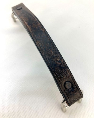 Antique Black Leather Replacement Handle Luggage Briefcase Instrument ...