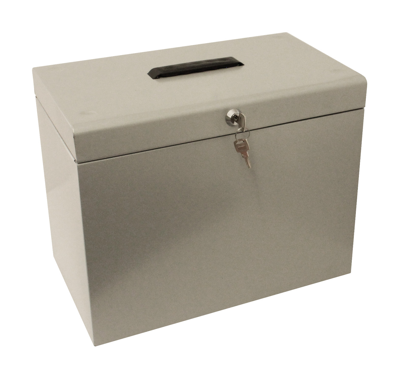A4 Metal File Filing Box Storage Lockable 5 Suspension Files Tidy File ...